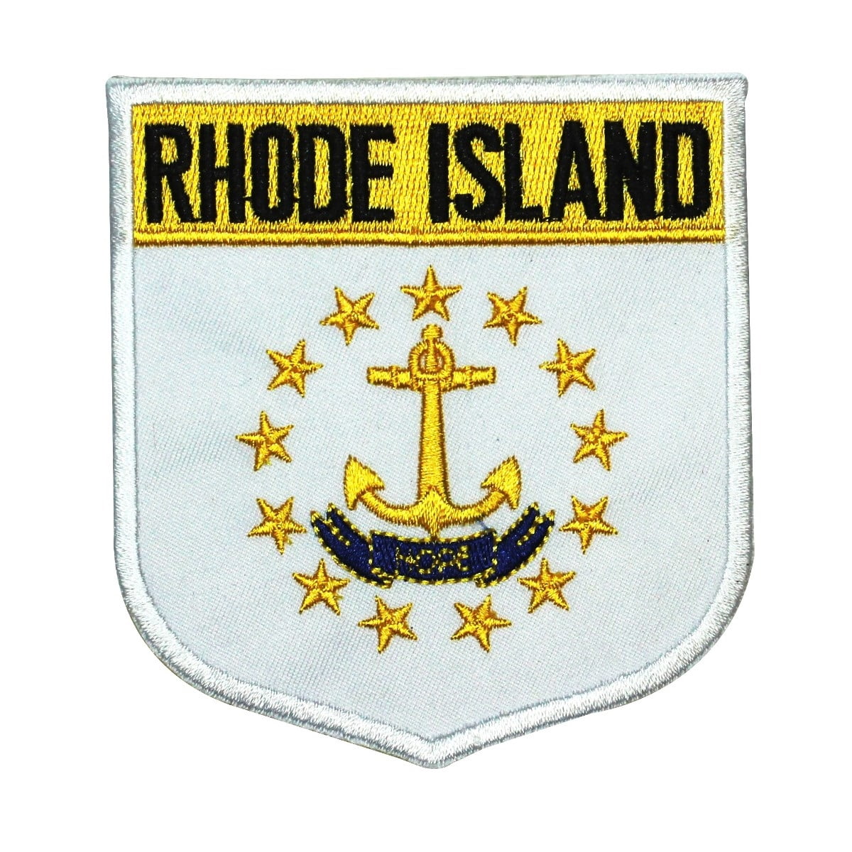 State Flag Shield Rhode Island Patch Badge Travel Embroidered Iron On ...