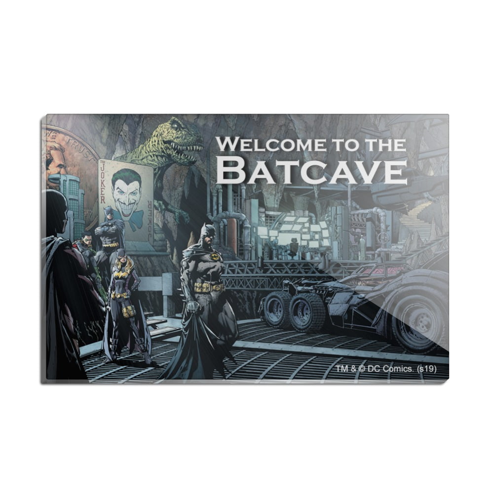 Batman Welcome to the Batcave Rectangle Acrylic Fridge Refrigerator ...