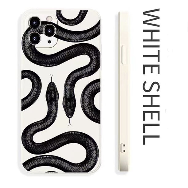 Lujosa funda dorada de serpiente para iPhone, carcasa de dragón para ...