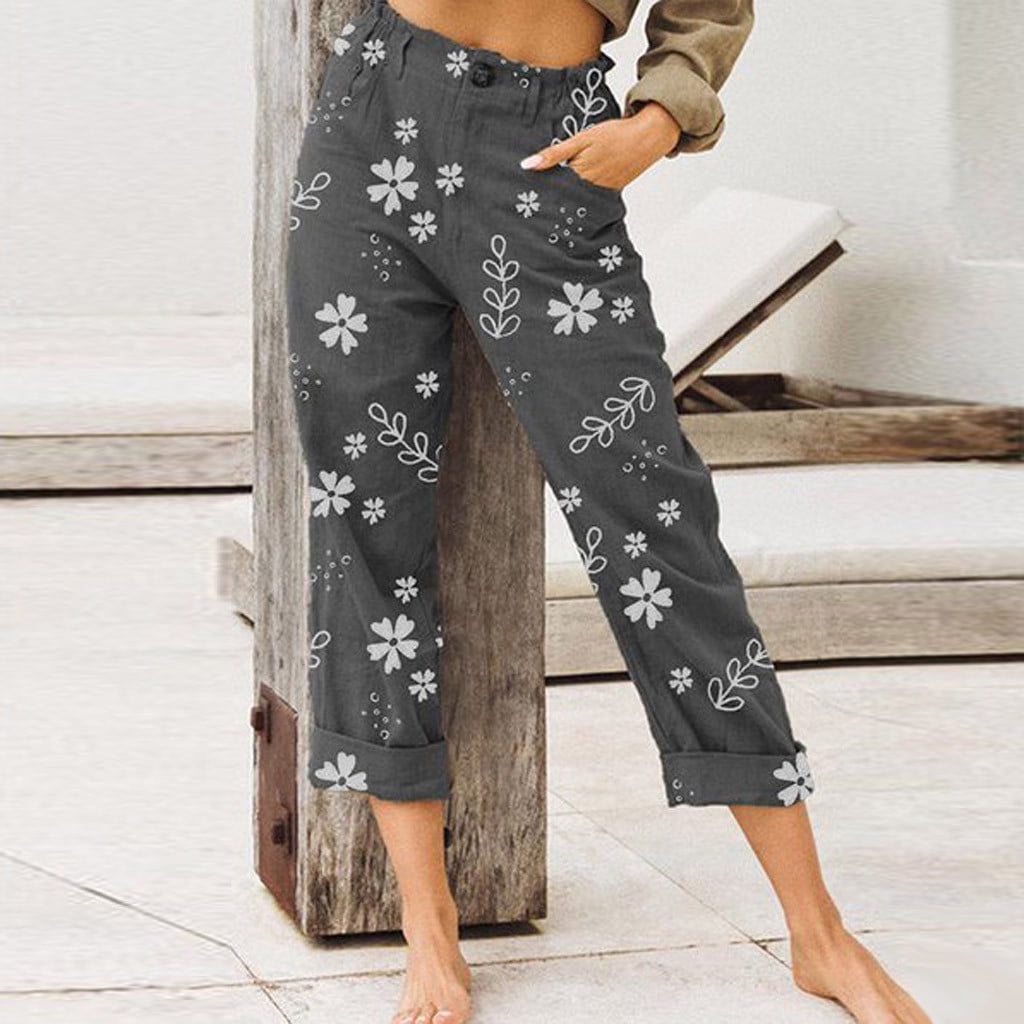 Click here for Chgbmok Snoarin Summer Plus Size Capris For Women... prices