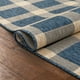 Well Woven Freja Blue & Beige Indoor/Outdoor Flat Weave Pile Buffalo ...