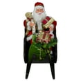 Northlight 32" Red Traditional Jolly Santa Claus in Jewel Sleigh ...