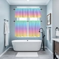 3 Piece Kitchen Curtains and Valances Set Rainbow Cafe Curtains 36 Inch ...