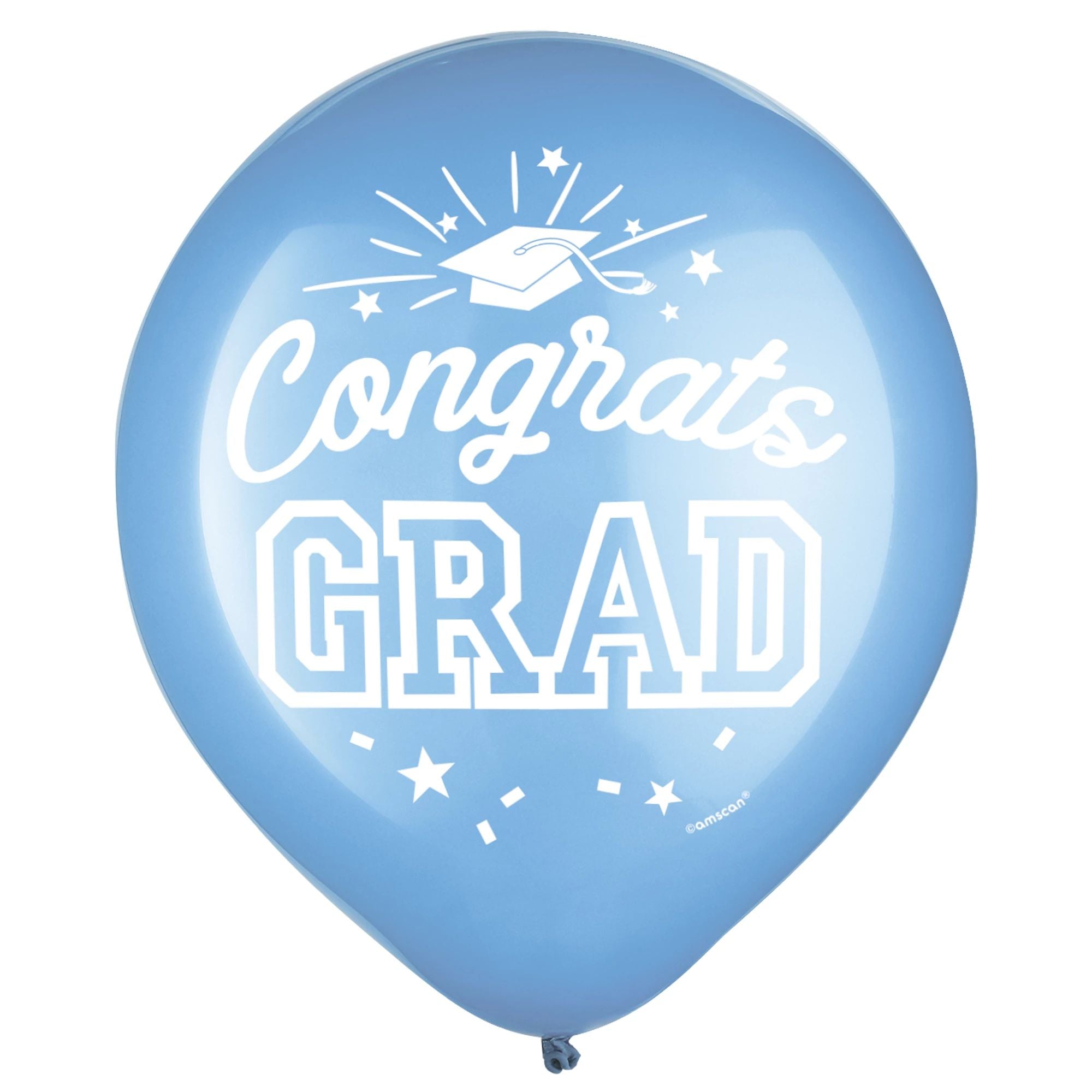 Grad 12" Latex Balloons - Powder Blue, 15ct - Walmart.com