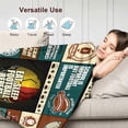 American Football Themed Flannel Blanket Thick Warm Sports Style Living ...
