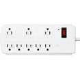 V7 8-Outlet Home and Office Surge Protector, White - Walmart.com