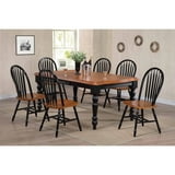 Selections Arrowback Windsor Dining Side Chair Black/Cherry Solid Wood ...