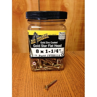 Big Timber 1GDW7114W #7x1-1/4 in. White Garage Door Weather Strip Screw ...