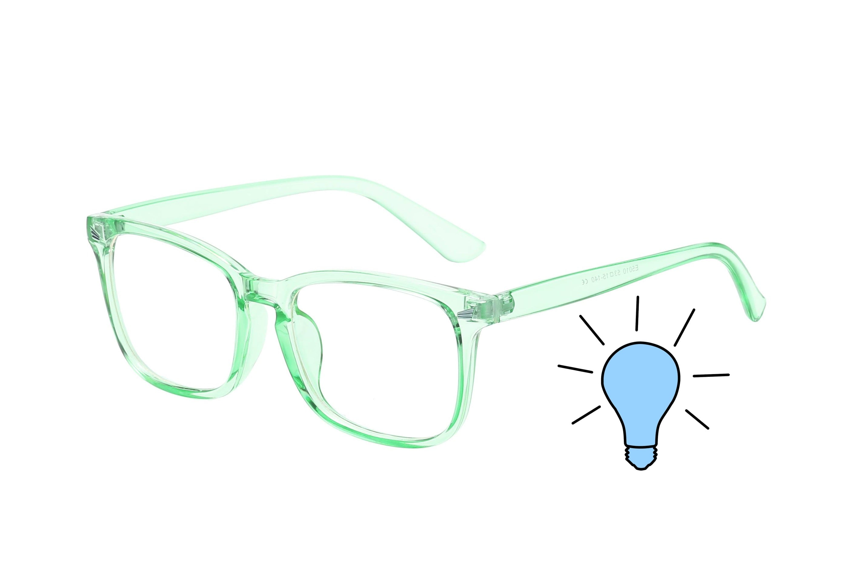 OWL Square Blue Light Glasses Computer Screen Time Specs for Men and ...