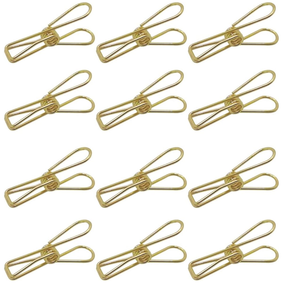 50 piezas de clips multiusos de alambre de metal hueco para facturas ...