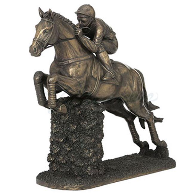 Steeplechase Horse & Rider Jumping Statue - Walmart.com