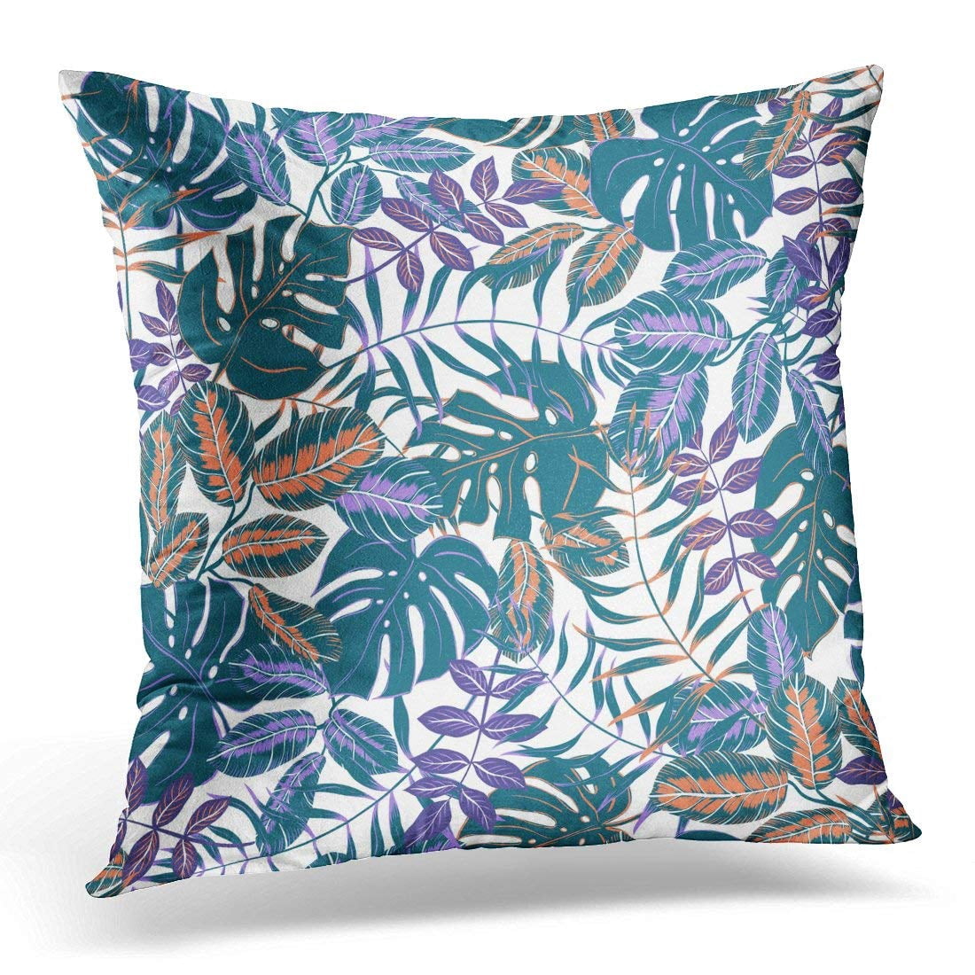 CMFUN Foliage Graphical Artistic Colorful Tropical Leaves Split Leaf ...