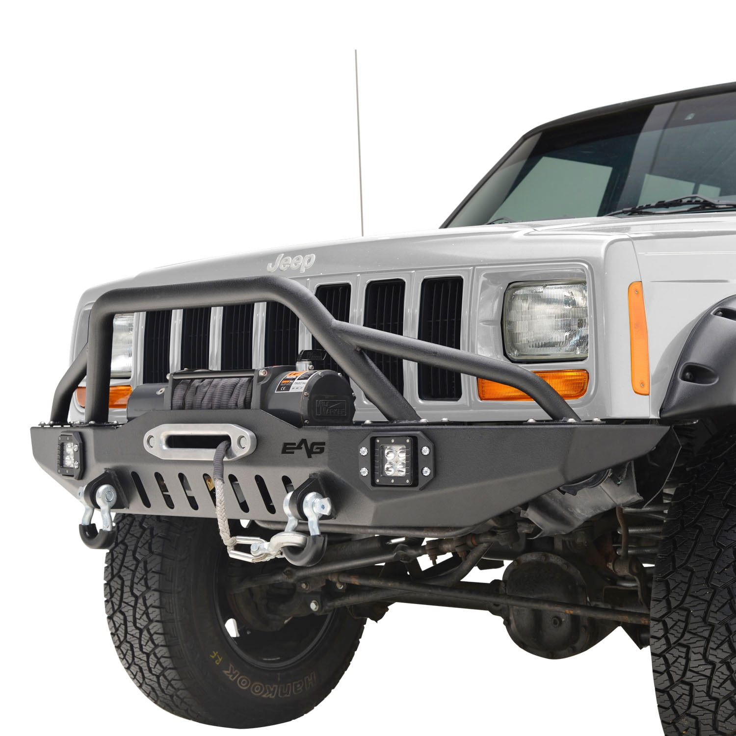 83-01 Jeep Cherokee XJ Front Bumper with LED Ligh - Walmart.com