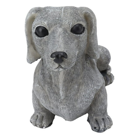 Dog Garden Statues DIY Lifelike Prevent Cracking Resin Dog Statues Home ...