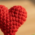 Unique Bargains 2Pcs Handmade Crochet Potted Knitted Plant Heart-Shaped ...