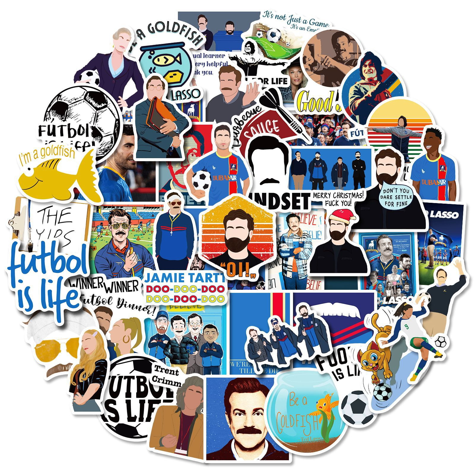 Click here for Aveki Ted. Lasso Stickers  Set Of 50  Waterproof A... prices