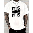 Men'S Red Pattern T-Shirt | Casual Short Sleeve Round Neck, Eye ...