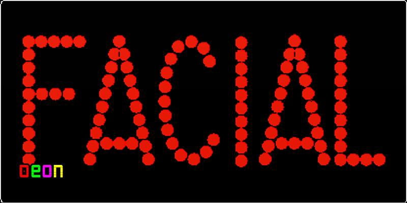 27"x15" Animated Neon By Deon 27"x15" Animated Neon By Deon Facial LED ...