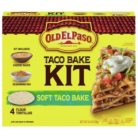 Old El Paso Soft Taco Bake Dinner Kit, 8.4 oz Box - Walmart.com