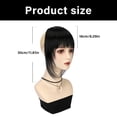 Heat Resistant Synthetic Fiber Clip In Wispy Fringe Bangs Hair ...