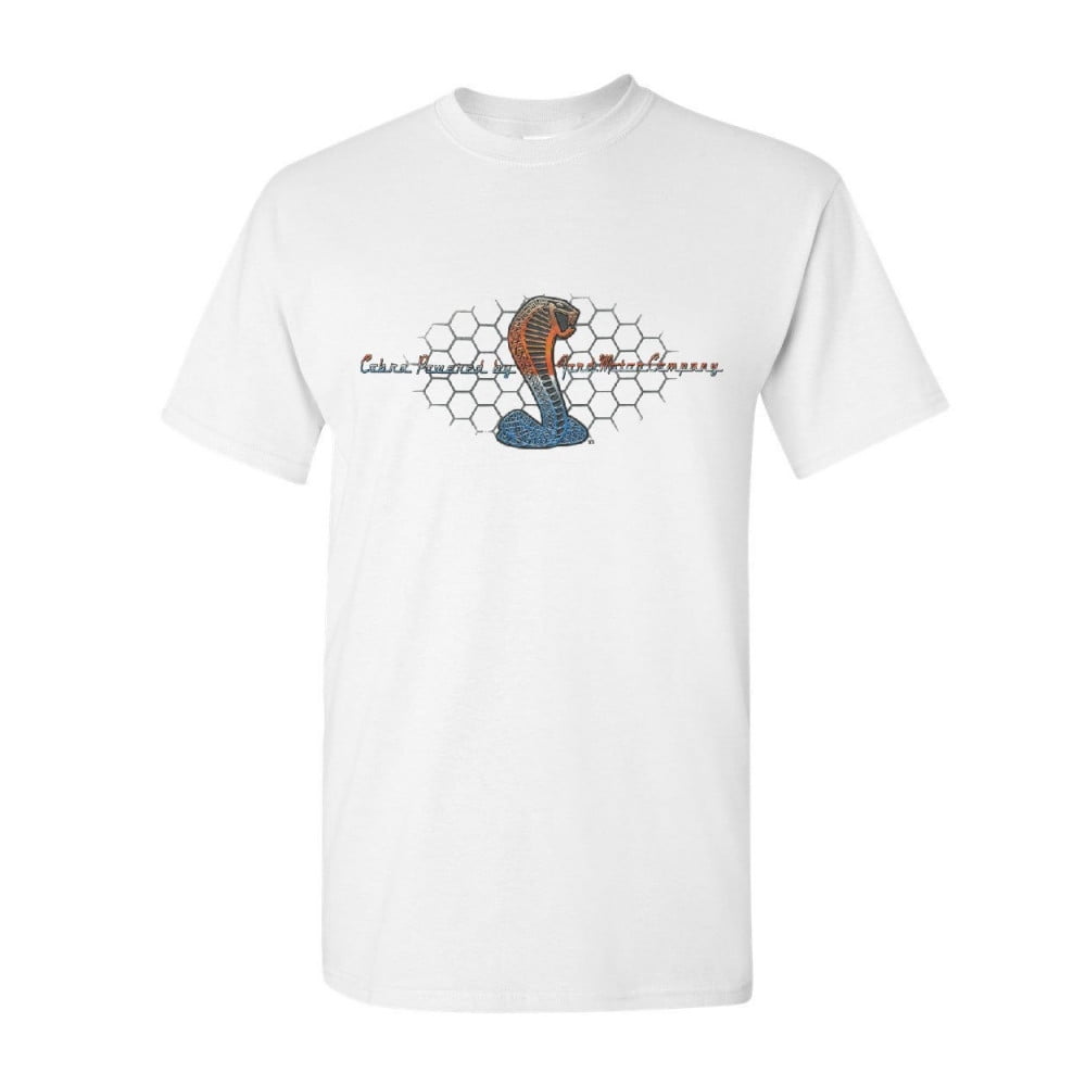 Tee Hunt Cobra Powered by Ford T-Shirt Mustang Cobra Shirt, White, X ...
