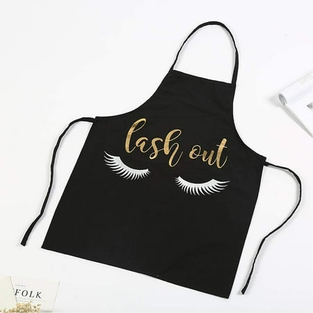 Cooking Lashes Gold Blocking Apron, Cooking Apron Image Lashes Bronzes ...