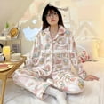 Kawaii Cartoon Hello Kitty Pochacco Plush Pajamas Set Sanrioed Anime