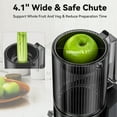 "LINKChef 150W Electric Cold Food Juicer, Slow Masticating with 4.1"" Large Feed Chute, High ...