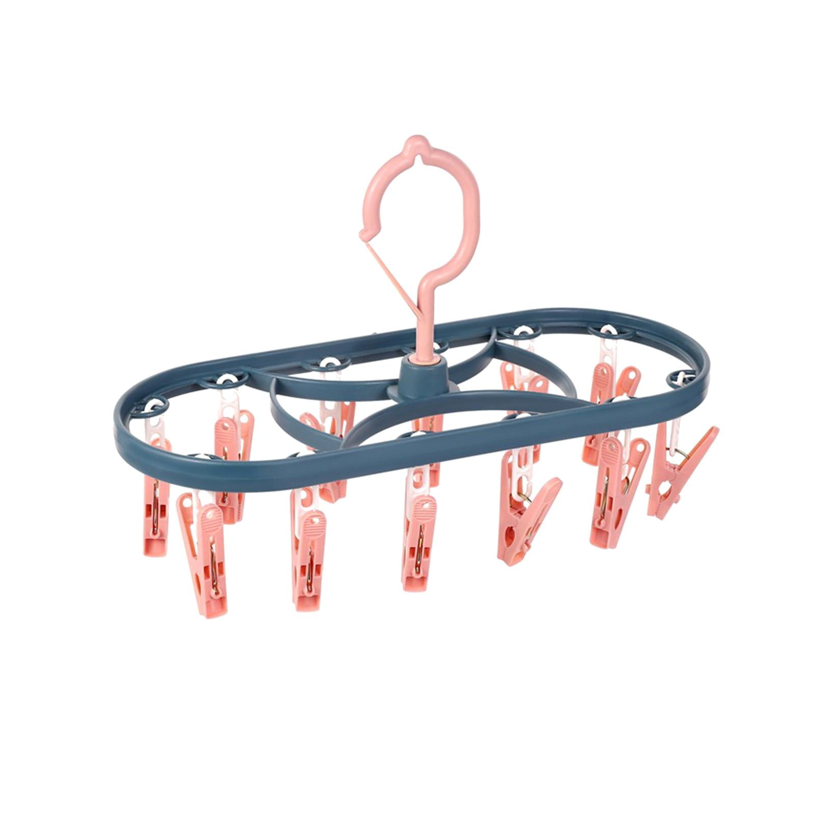 Windproof Folding Drying Rack Clothespin Rack Balcony Tool Household 12 ...