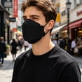 KN95 Face Masks Black Morandi Color – FDA-Cleared, Steel-Stamped, High ...