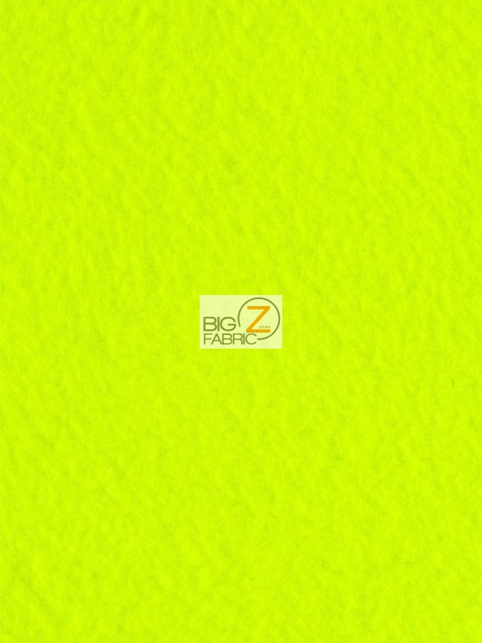 Fleece Fabric Solid / Neon Yellow / Sold By The Yard - Walmart.com