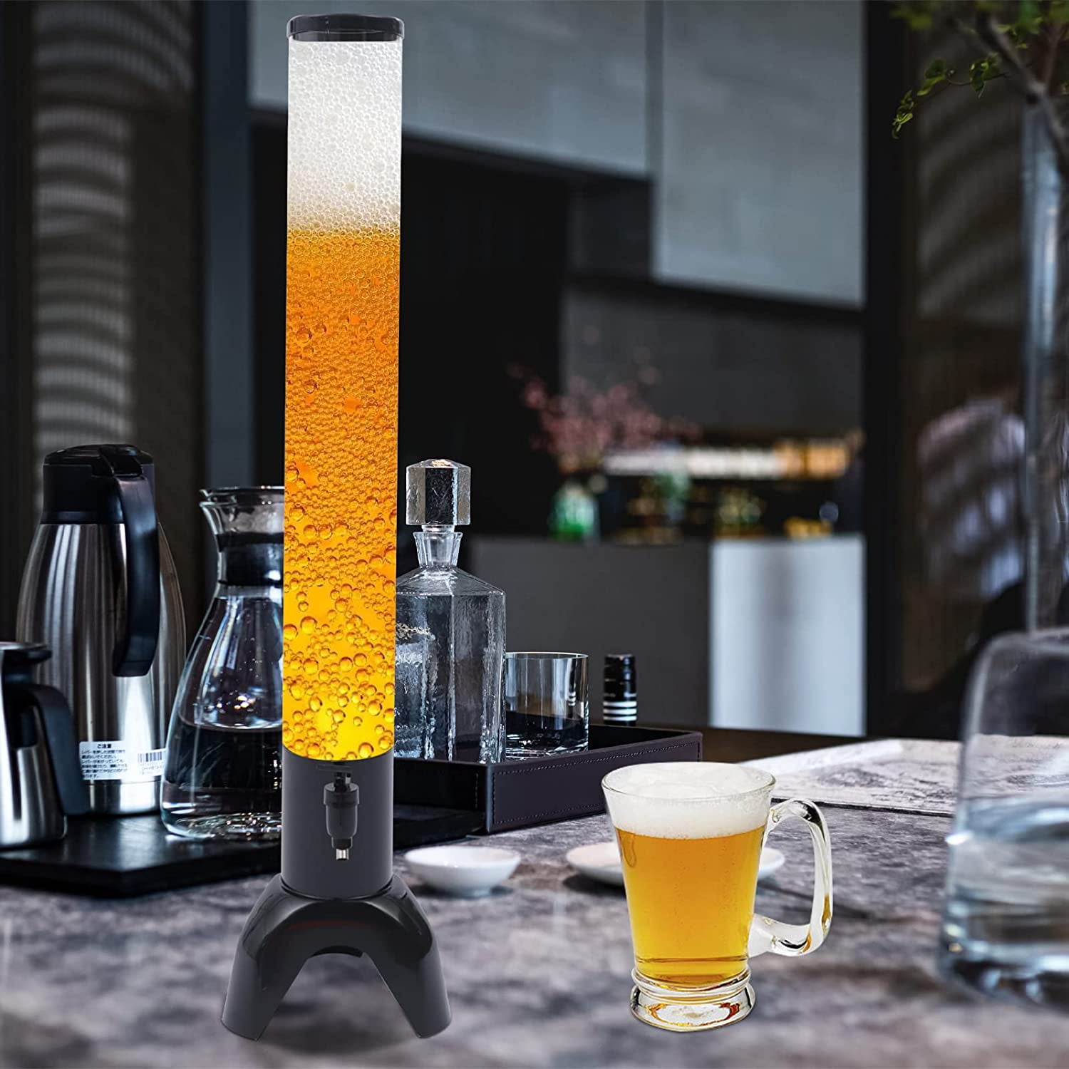 Miumaeov 3L Capacity Drink Tower Dispenser, Beer Tower Beverage ...