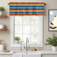 Abstract Colorful Stripes Valances for Windows Yellow Red Blue Striped ...