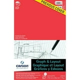 Canson Artist Series Graph & Layout Paper Pad, 40 Sheets, 8" x 8" Grid ...