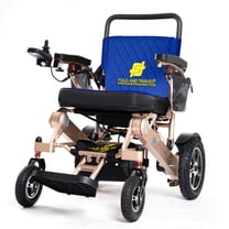 Fold & Travel Lightweight Motorized Wheelchair - Portable, Remote ...