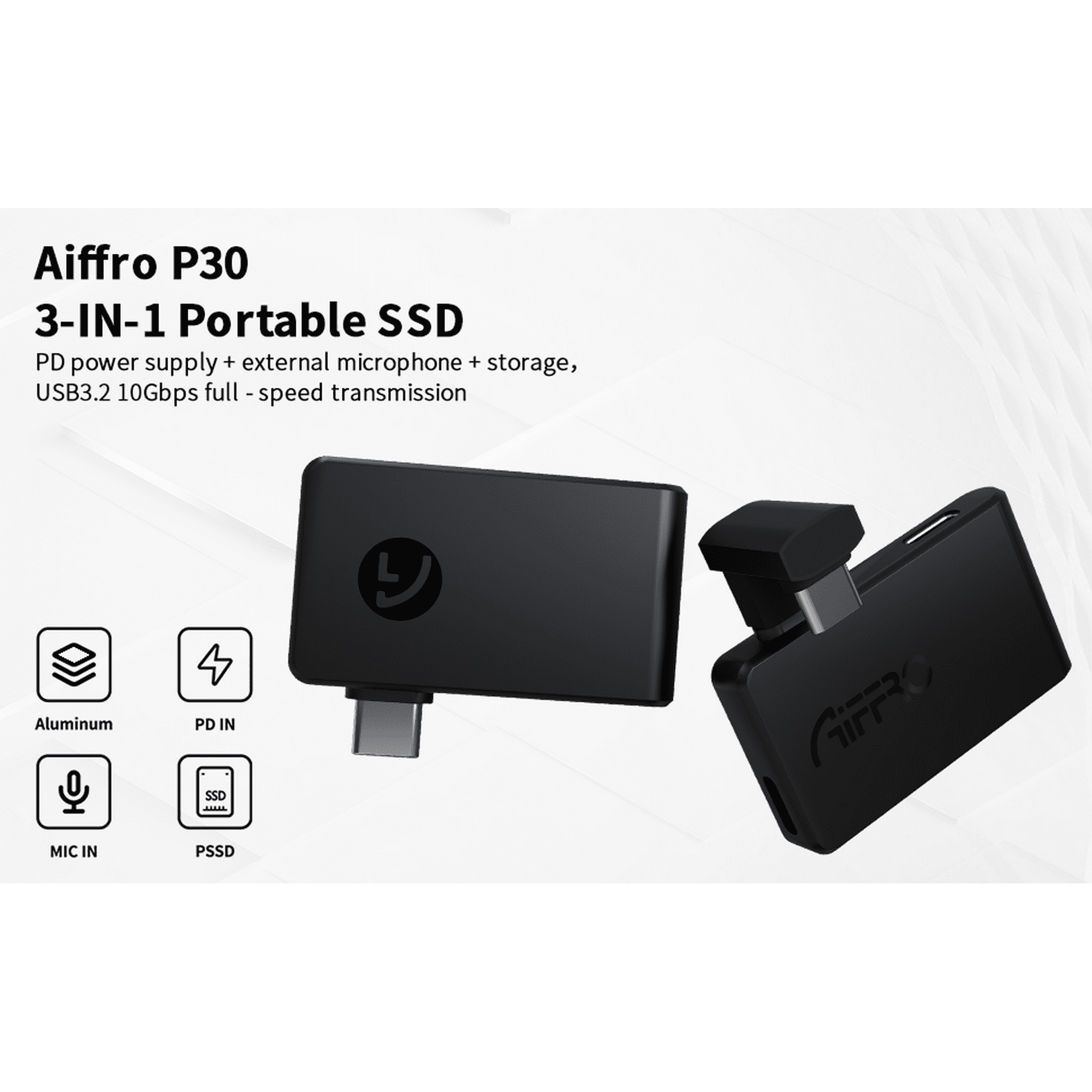 Click here for Aiffro P30 3-In-1 Charging & Recording External Ss... prices