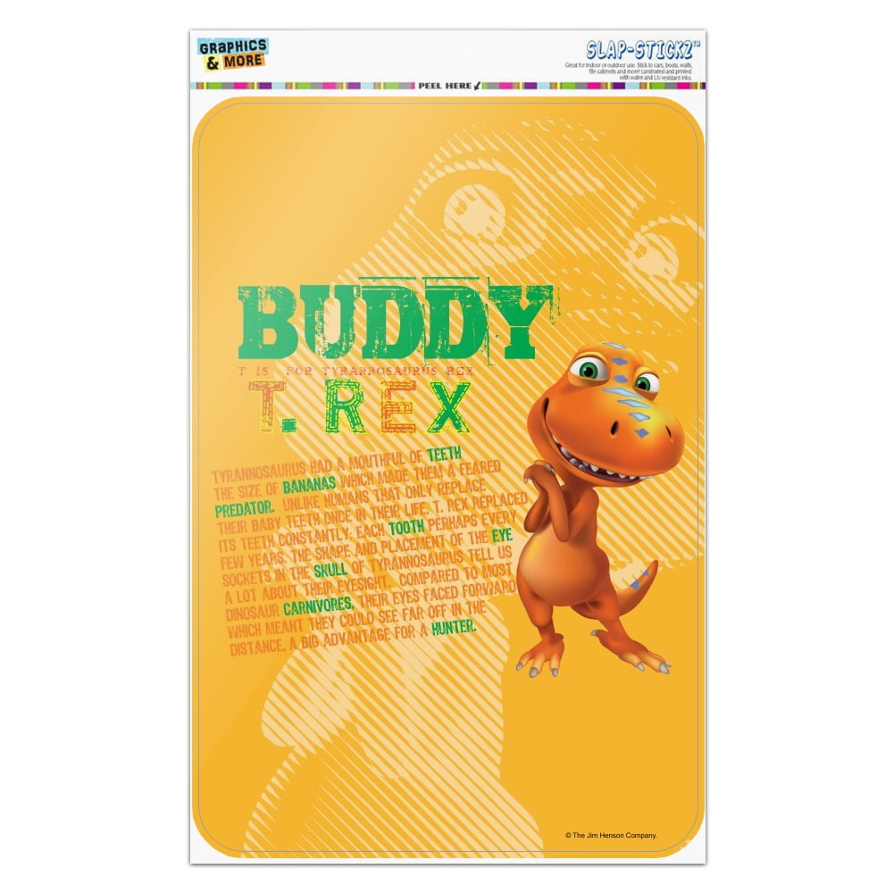 Dinosaur Train Buddy T-Rex Stats Home Business Office Sign - Walmart.com