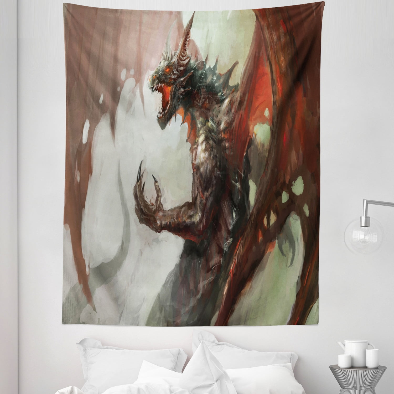 Myth Tapestry, Ilustration of Mythological Creature Dragon Imaginary ...