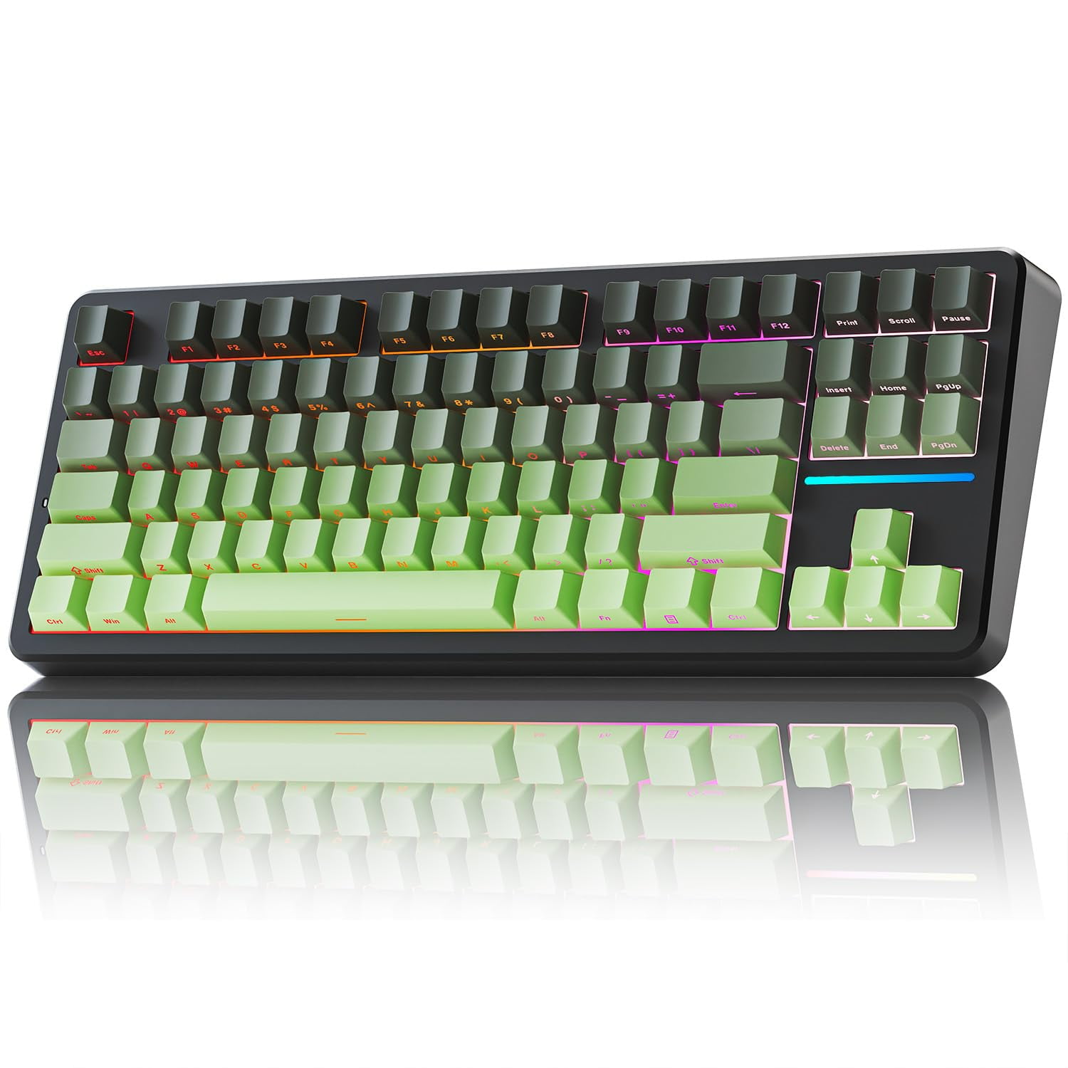 EWEADN X87 Wireless Mechanical Keyboard ASMR,80% Tri-Mode BT5.0/2.4GHz ...