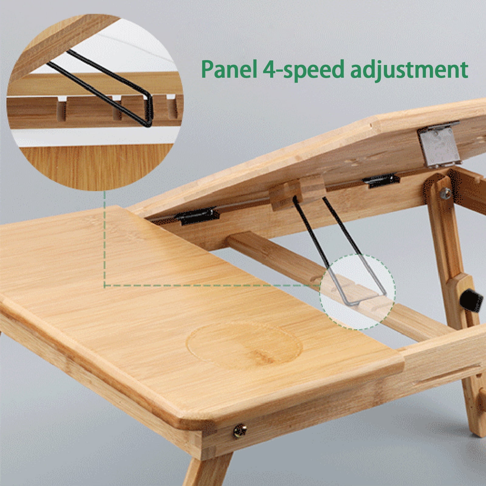 Buy Jadeshay Portable Liftable Wood Lap Desks, Adjustable Computer Bed ...