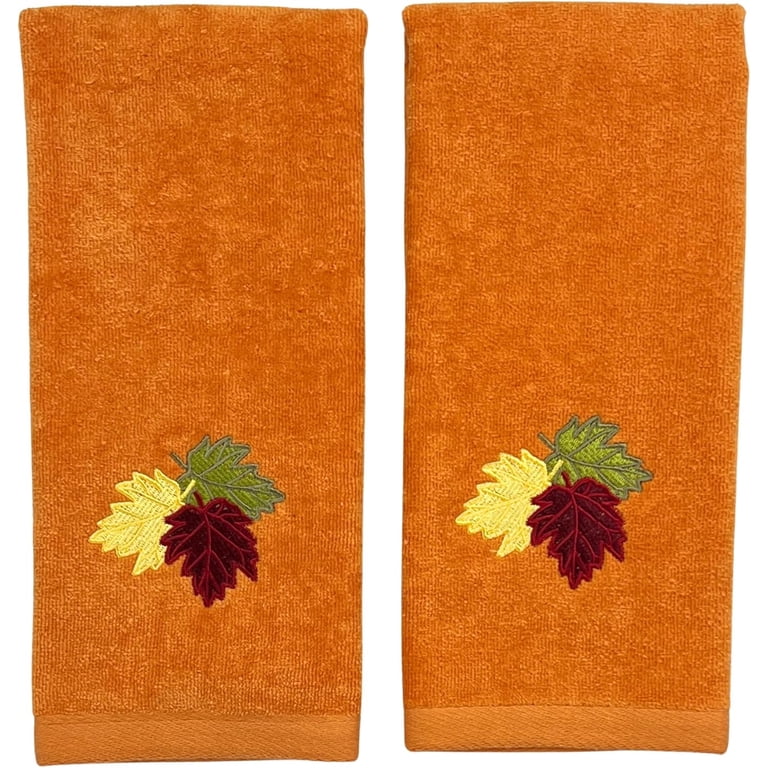 Thanksgiving Bathroom Hand Towels Serafina Home Decorative Fall Kitchen ...