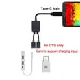 USB C Male to Two USB C Female Splitter Hub Cable for Type C Charger ...