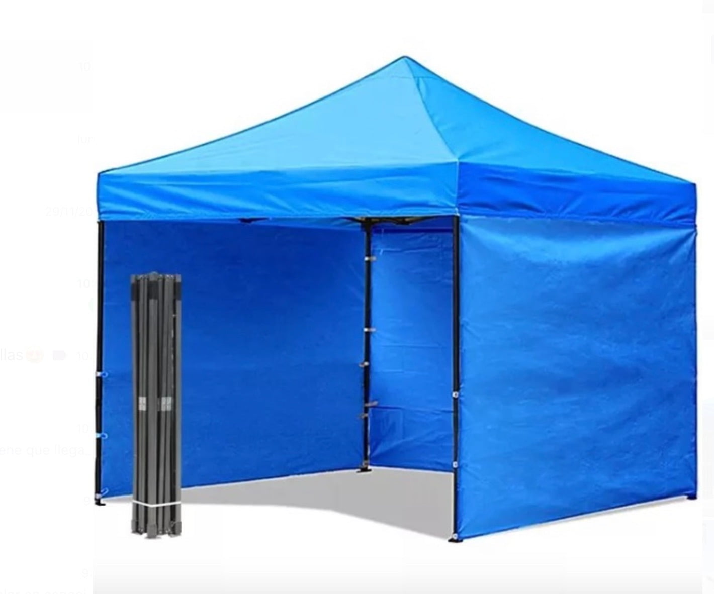 Carpa Plegable INMATMEX 3x3 Azul Con Paredes Impermeable | Bodega ...