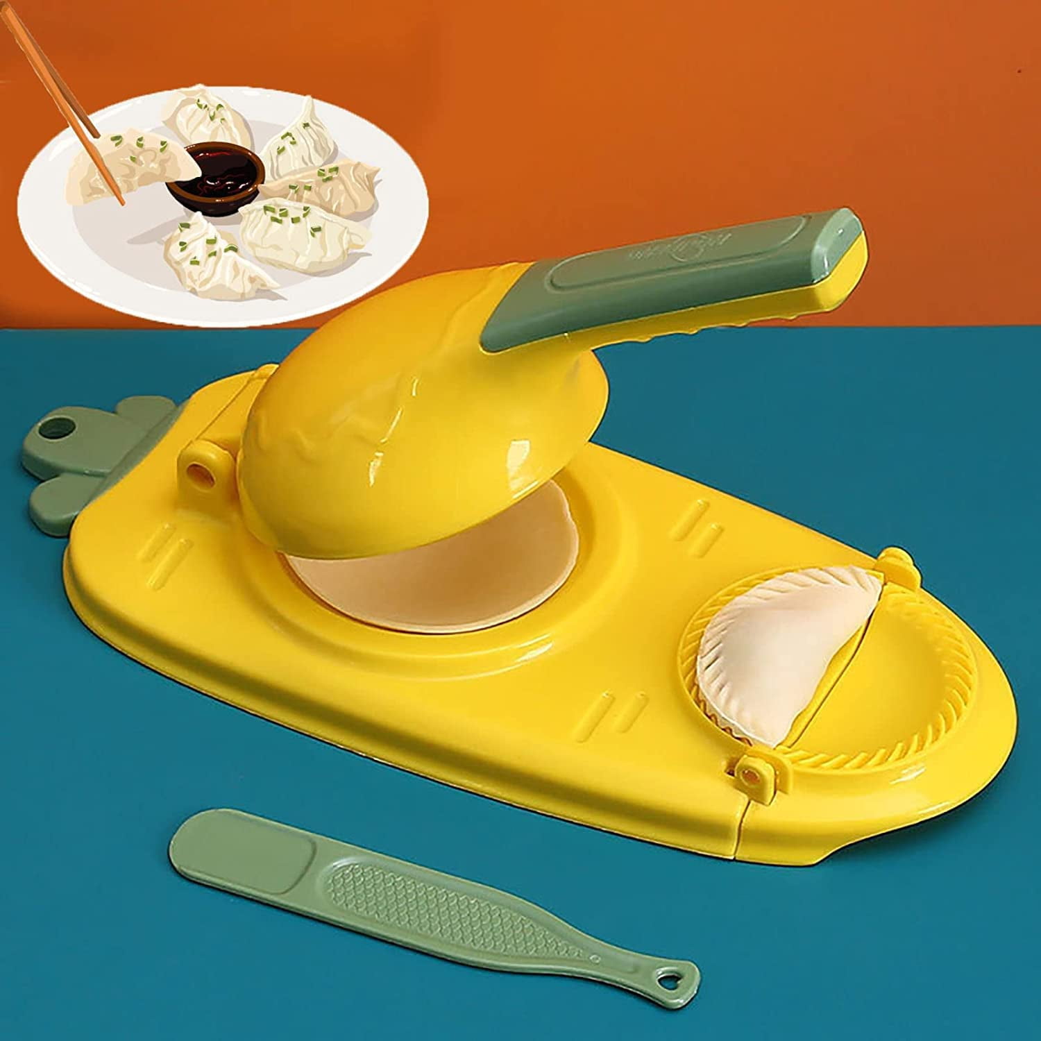 Creative Dumpling Mold Pressure 2 in 1 Dumpling Maker Multi-Function DIY Dumpling Maker ...