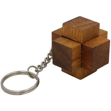 Three Pieces - Brain Teaser Wooden Puzzle - Walmart.com