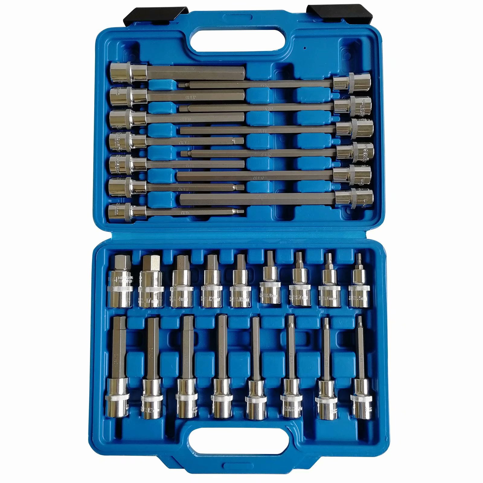 30 Pcs 1 2 Drive Square Allen Hex Impact Sockets Hex Bit Allen Key Set