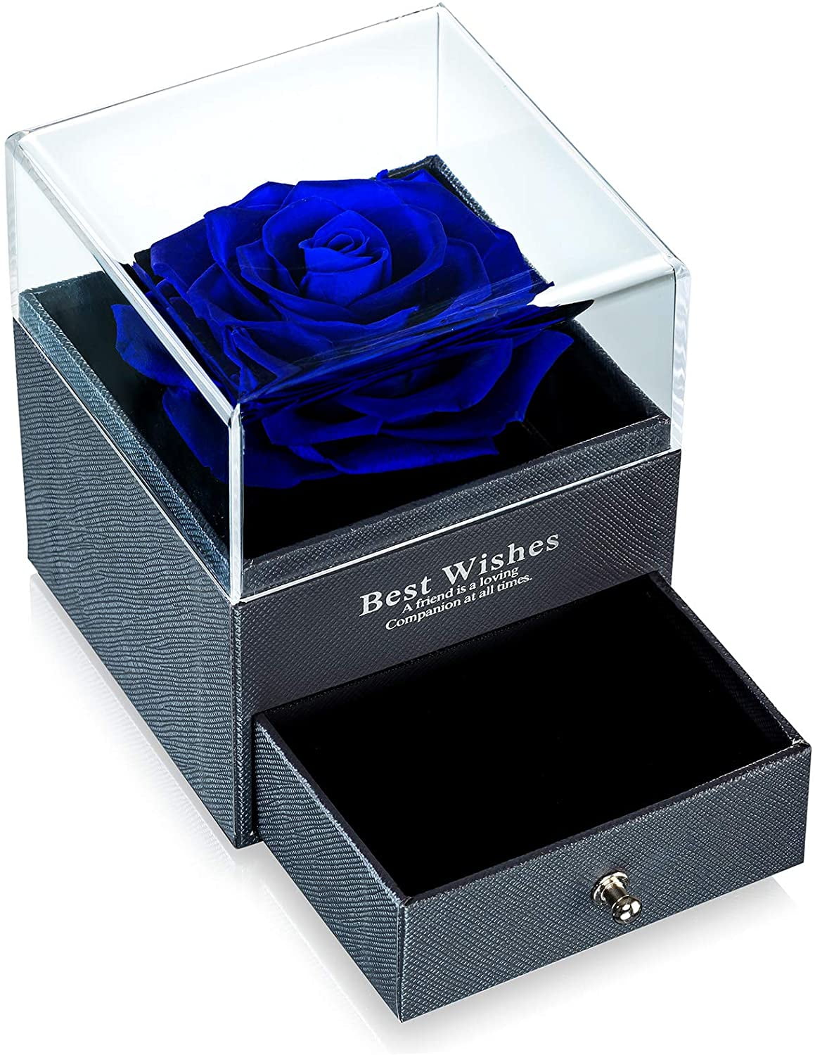 Preserved Fresh Flower Rose in a Jewelry Box, Rose Gift Box Eternal ...