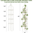 2026 Hot Sale Set of 2 Outdoor 6Ft Round Obelisk Plant Trellises, Anti ...