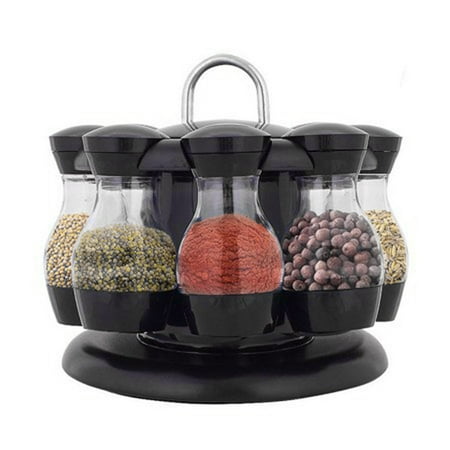 Newest 8 Jar Rotating Spice Rack Carousel Kitchen Storage Holder ...