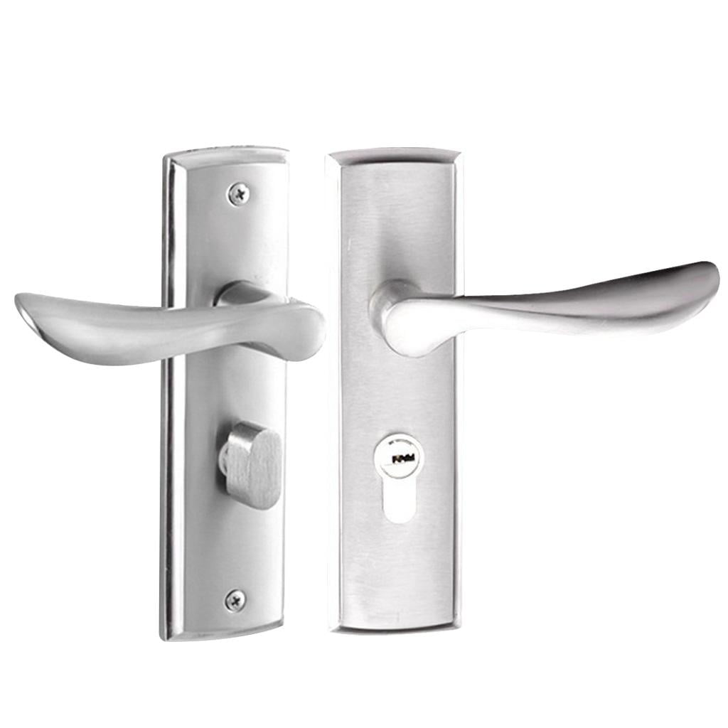 Aluminum Alloy Lever Lock handle for door Set POLISHED CHROME Lockset ...